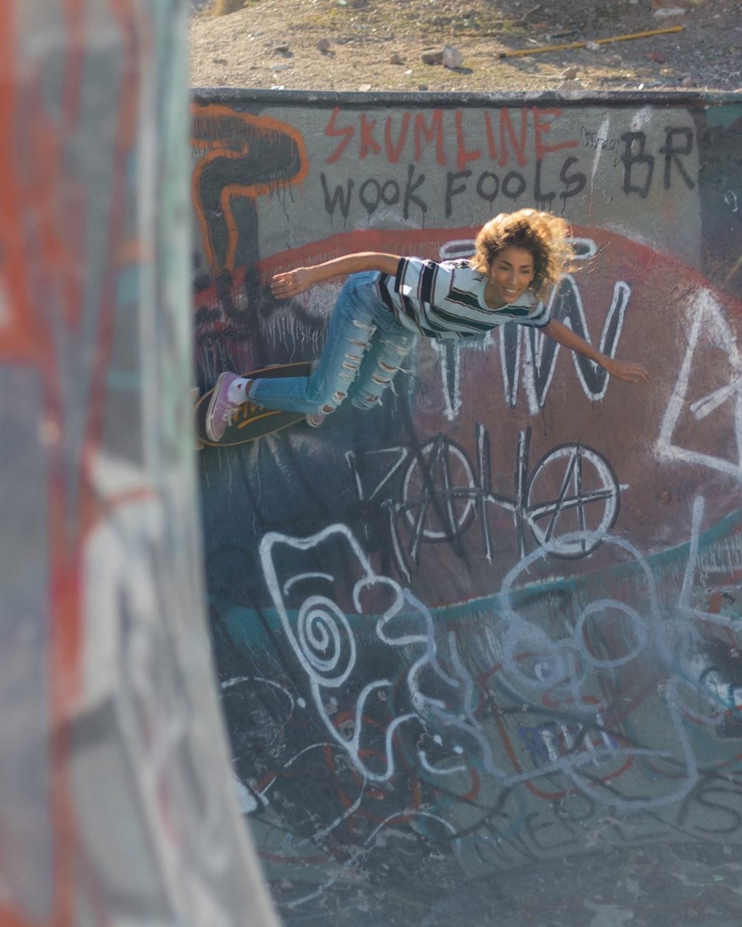 Met stoertje Lidia Rico willen we graag mee skateboarden en roadtrippen ...